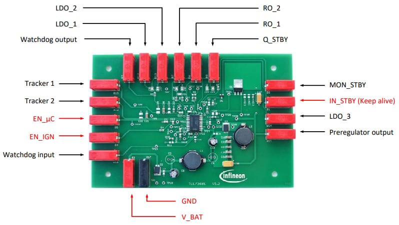 TLE7368-3E Demo Board - Infineon Technologies | Mouser